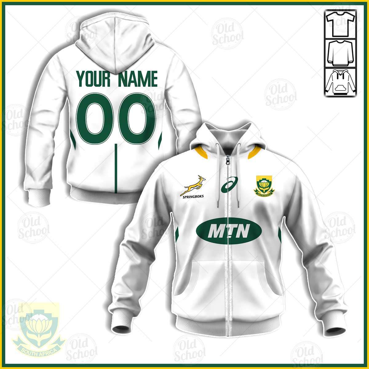 Personalise South Africa National Rugby Union Team Springboks Away ...
