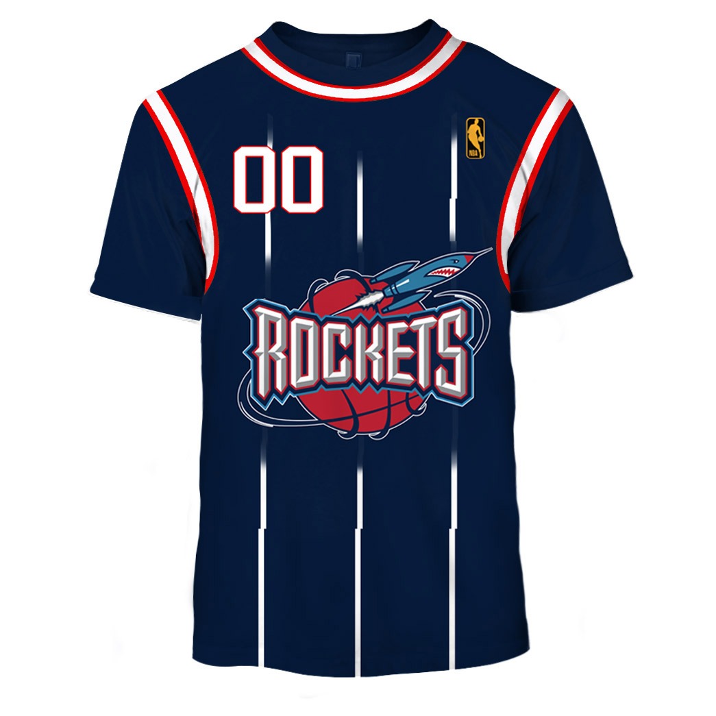 Personalize NBA Houston Rocket Throwback Vintage Nostalgia Jersey ...