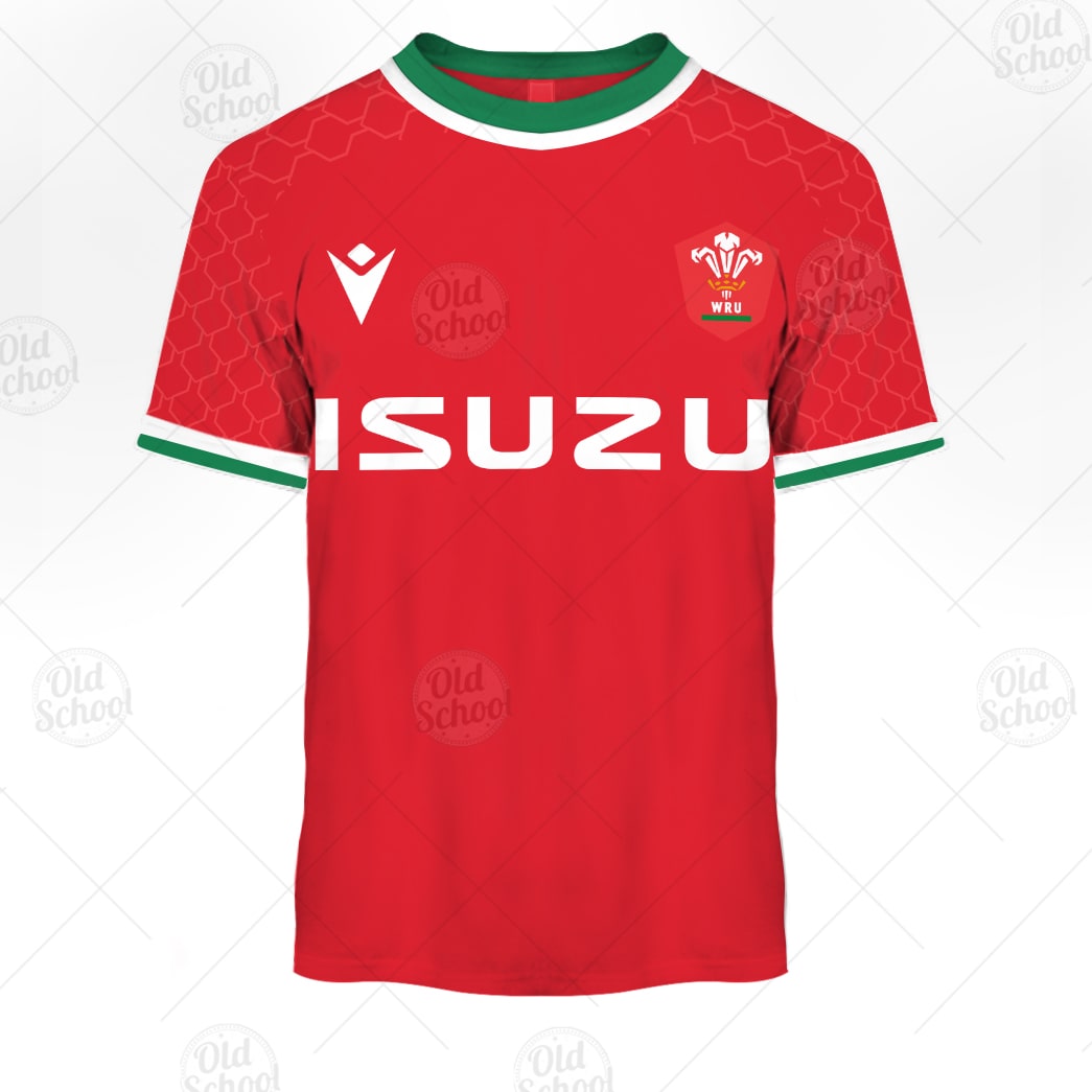 Personalised Six Nations Championship 2021 Wales Rugby Home Jersey ...