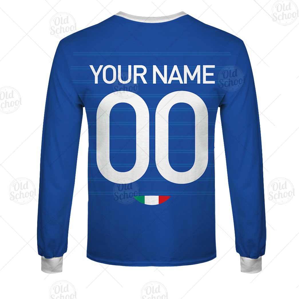 Personalised Six Nations Championship 2021 Italy Rugby Home Jersey ...