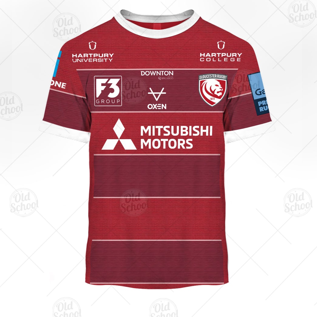 Personalised Premiership Rugby Gloucester Rugby 2021 Home Jersey ...